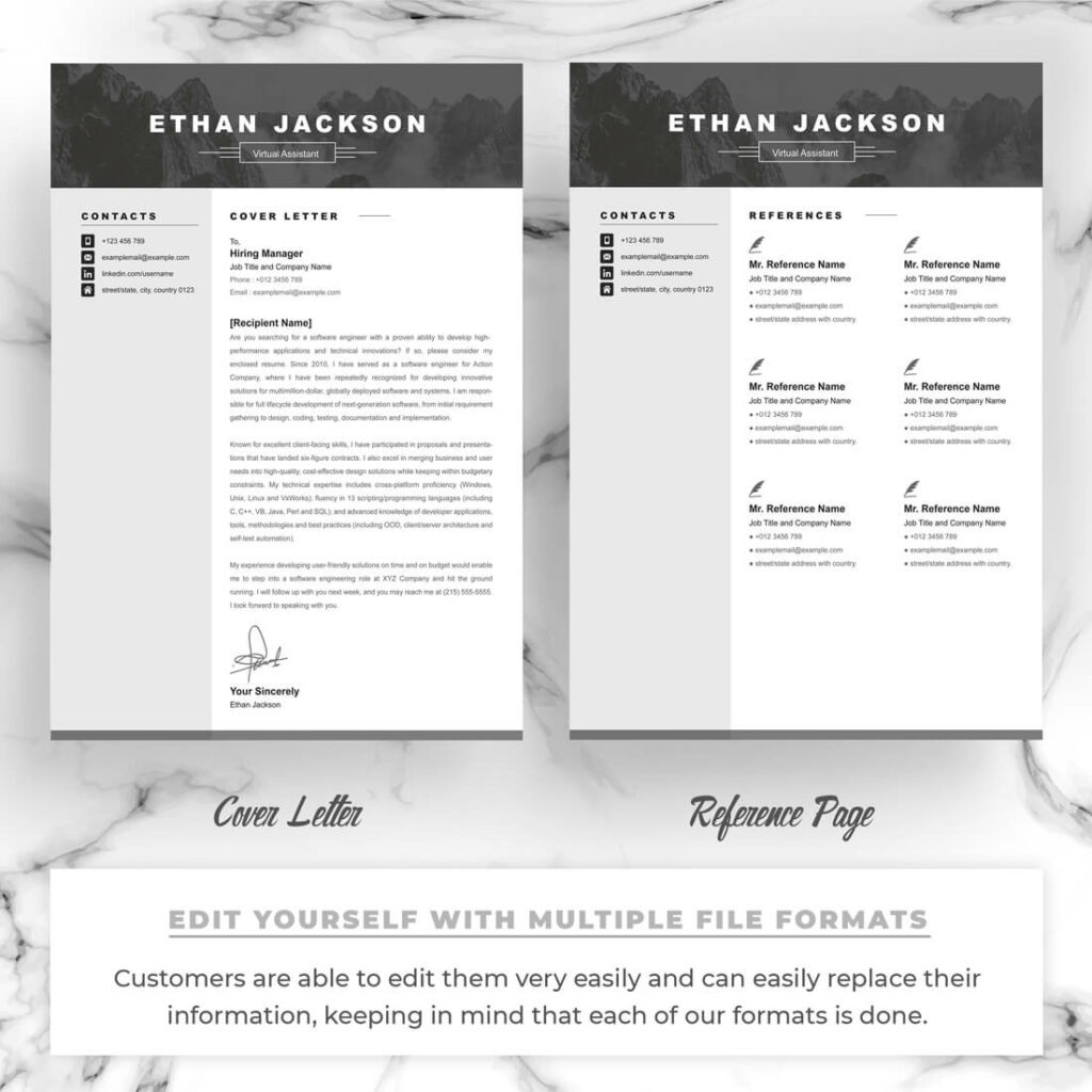 Virtual Assistant Resume Template - MasterBundles