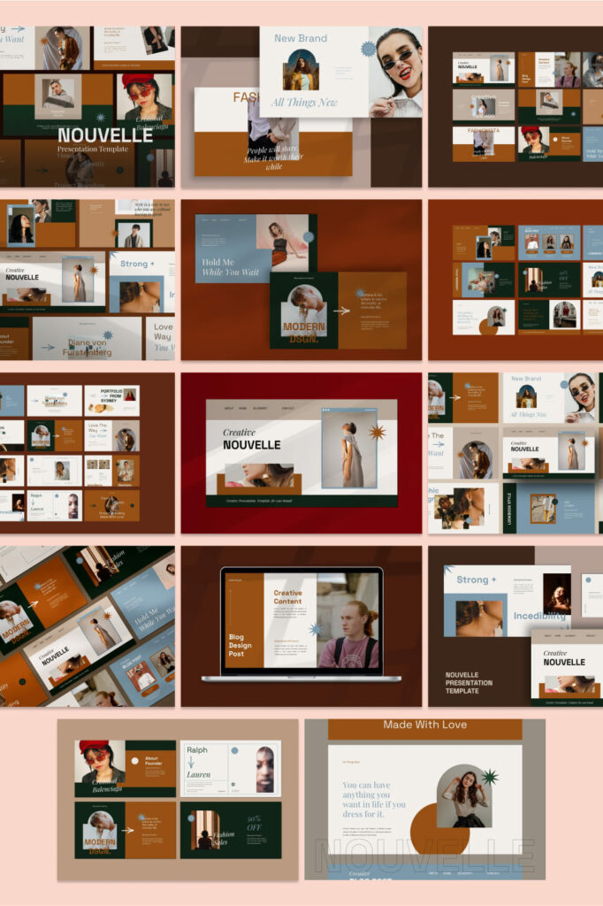 NOUVELLE Powerpoint Template – MasterBundles