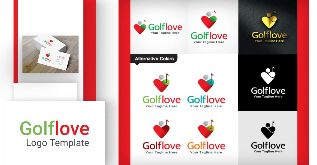 Golf Love Logo Template – MasterBundles