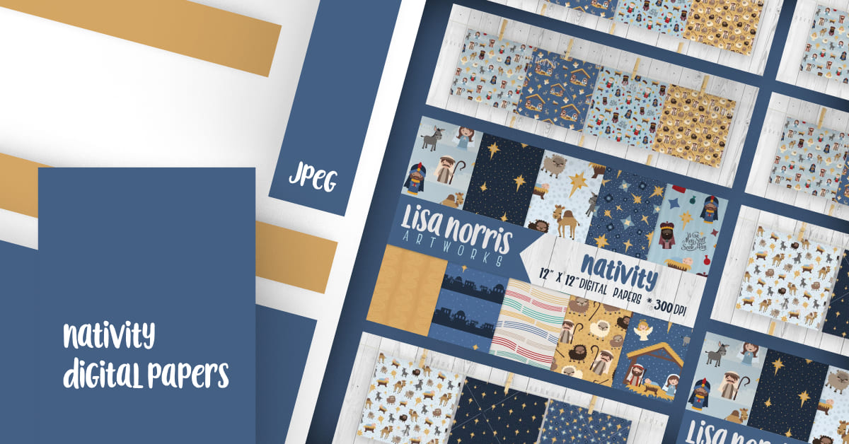 Nativity Digital Papers – MasterBundles
