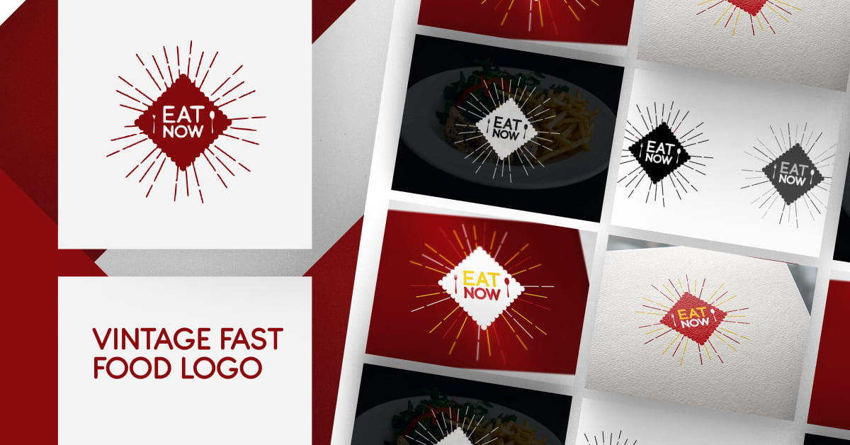 Vintage Fast Food Logo – MasterBundles