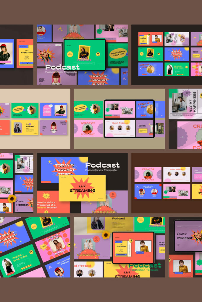 Podcast Powerpoint Template – MasterBundles