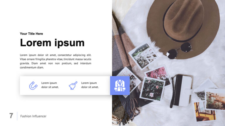 Fashion Influencer Presentation Template: 50 Slides PPTX, KEY, Google ...