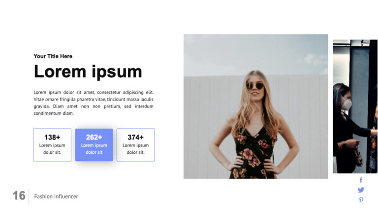 Fashion Influencer Powerpoint Template – MasterBundles