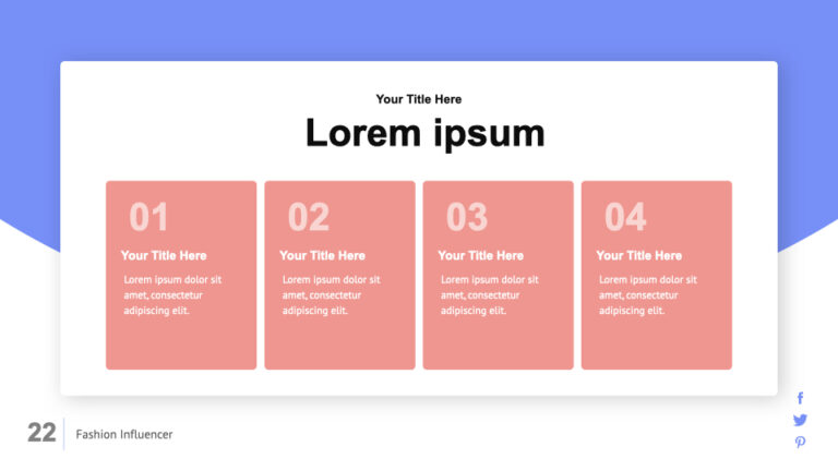 Fashion Influencer Powerpoint Template – MasterBundles