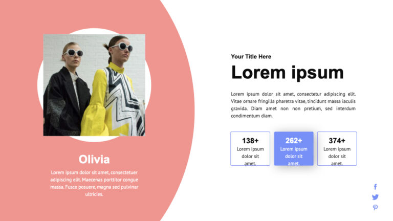 Fashion Influencer Presentation Template: 50 Slides PPTX, KEY, Google ...