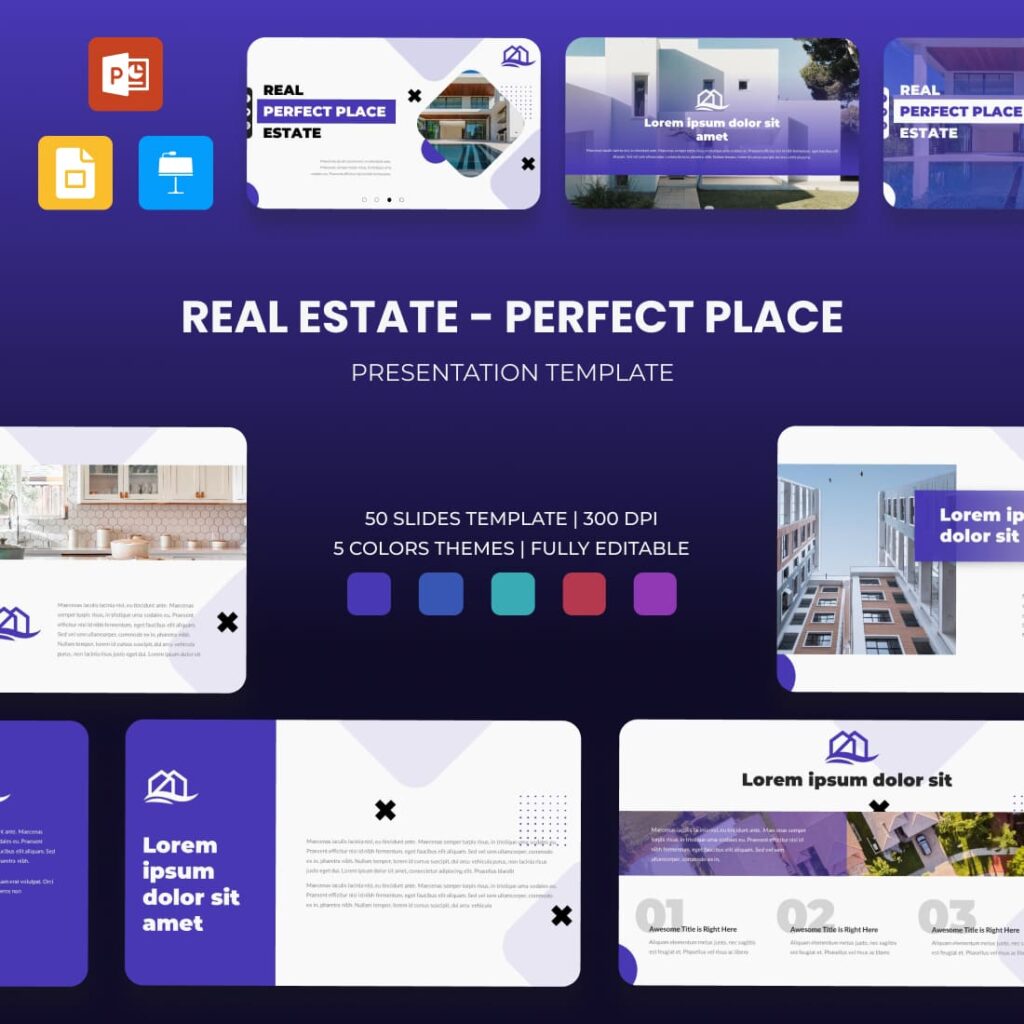 Huge Real Estate Presentation Bundle: 300 Slides PPTX, KEY, Google ...