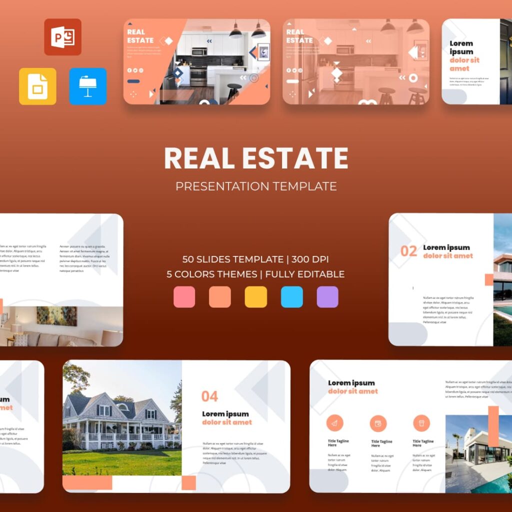 Huge Real Estate Presentation Bundle: 300 Slides PPTX, KEY, Google ...