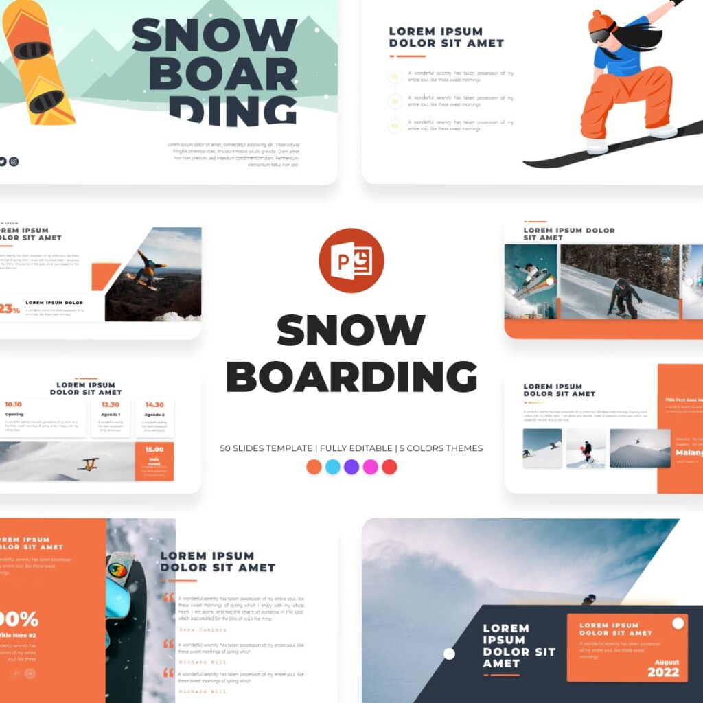 Snowboarding Powerpoint Template – MasterBundles