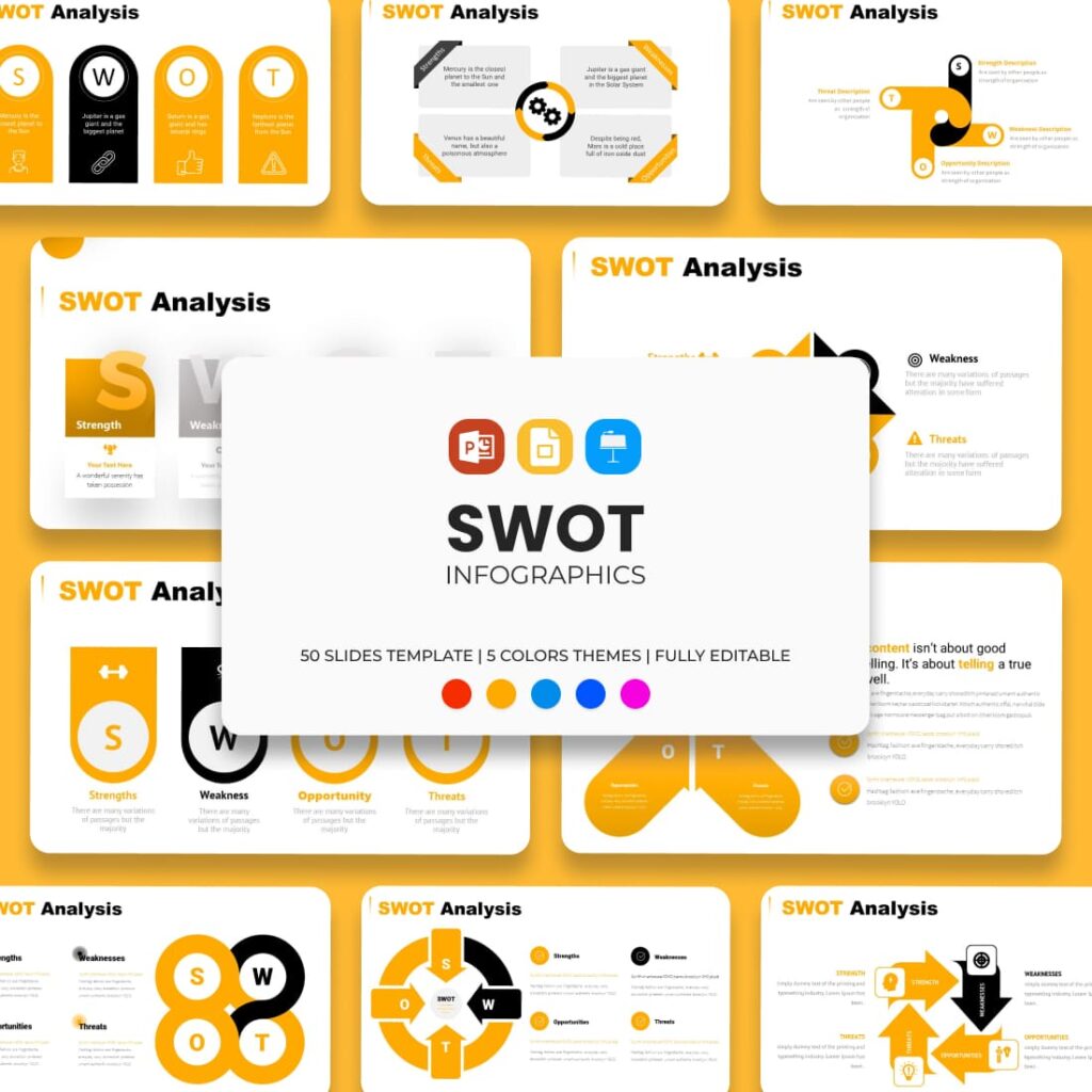 Free Yellow Powerpoint Flowchart Template – MasterBundles