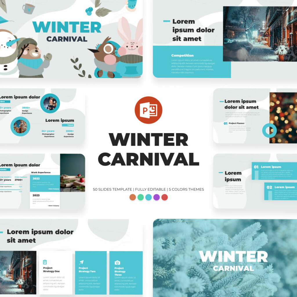 Winter Carnaval Presentation Template – MasterBundles
