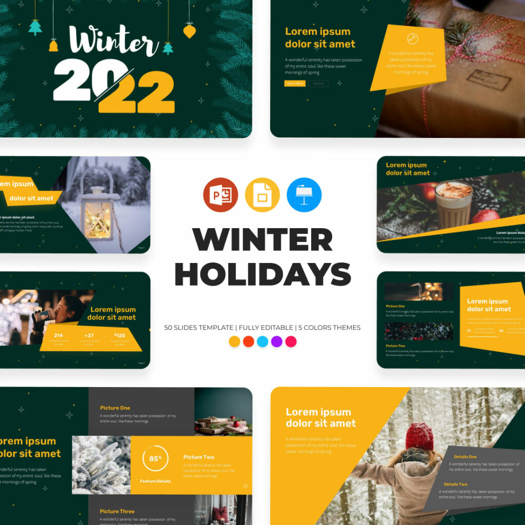 Free Snow Powerpoint Template – MasterBundles