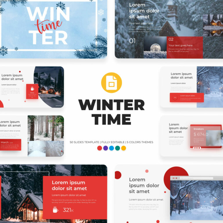 Winter Time Presentation Template – MasterBundles