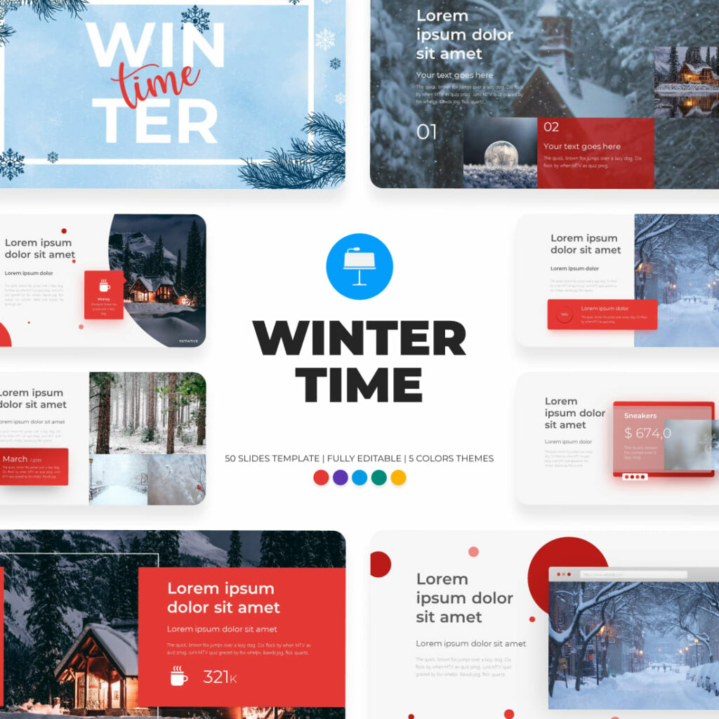 Winter Time Presentation Template – MasterBundles