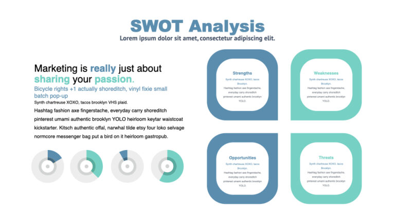 Red SWOT Powerpoint Template: 50 Slides – MasterBundles