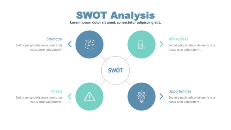 Red SWOT Powerpoint Template: 50 Slides – MasterBundles