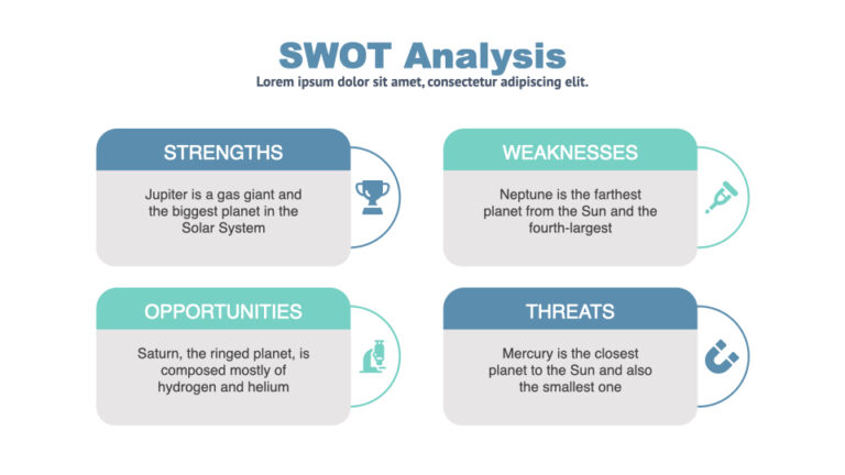 Red SWOT Powerpoint Template: 50 Slides – MasterBundles