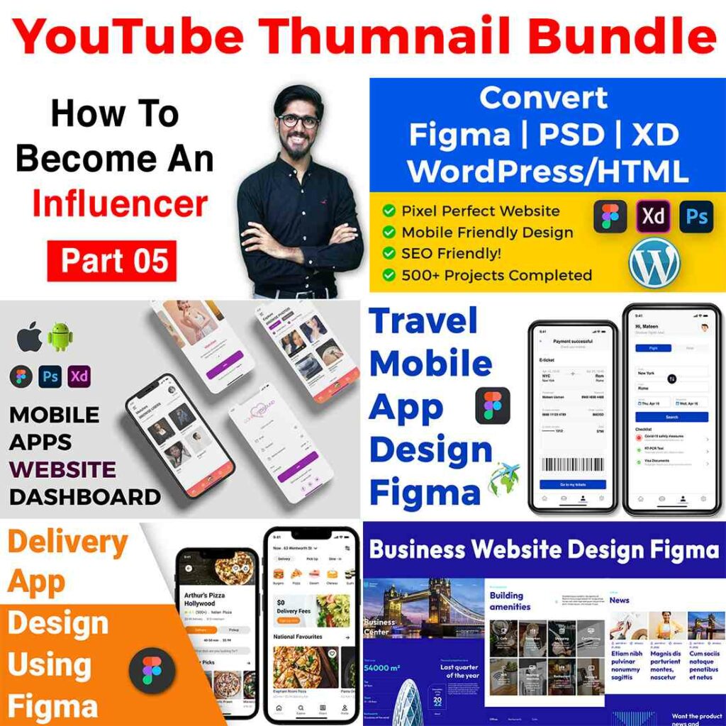 YouTube Thumbnail Bundle - MasterBundles