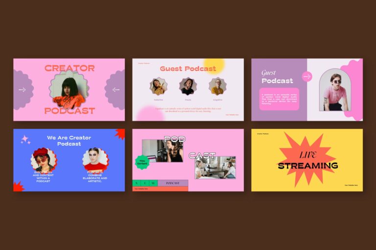 Podcast Powerpoint Template – MasterBundles