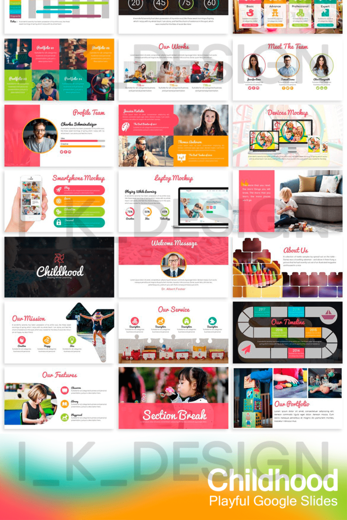 Childhood - Playful Google Slides – MasterBundles