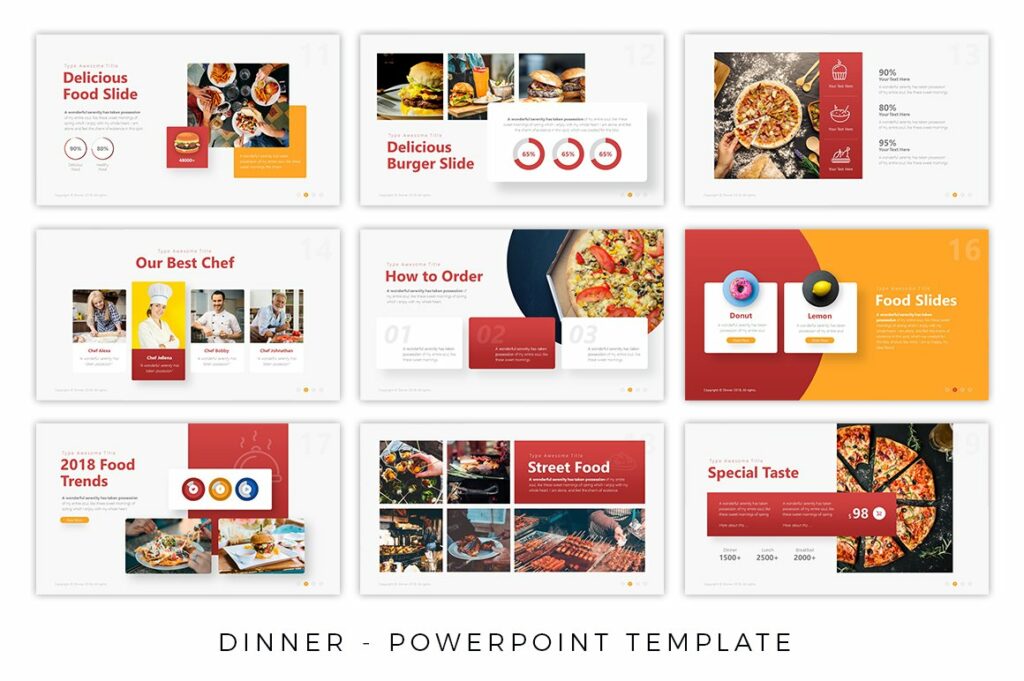 Dinner - Food Presentation Template – MasterBundles