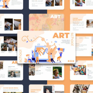 Art School Powerpoint Template: 50 Slides – MasterBundles