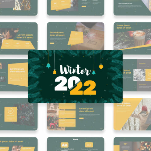 Winter Holidays Presentation Template – MasterBundles