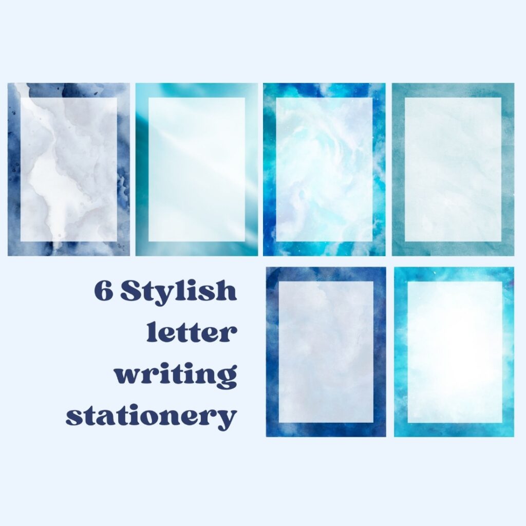 Watercolor Letter Writing Stationery Set - MasterBundles