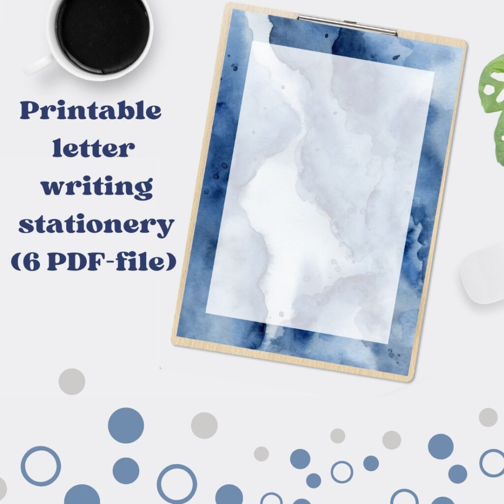 Watercolor Letter Writing Stationery Set - MasterBundles