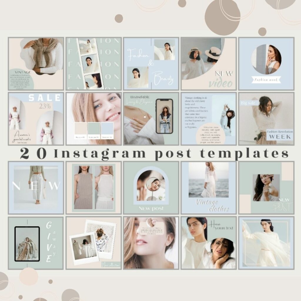 20 Boho Canva Instagram Templates - MasterBundles
