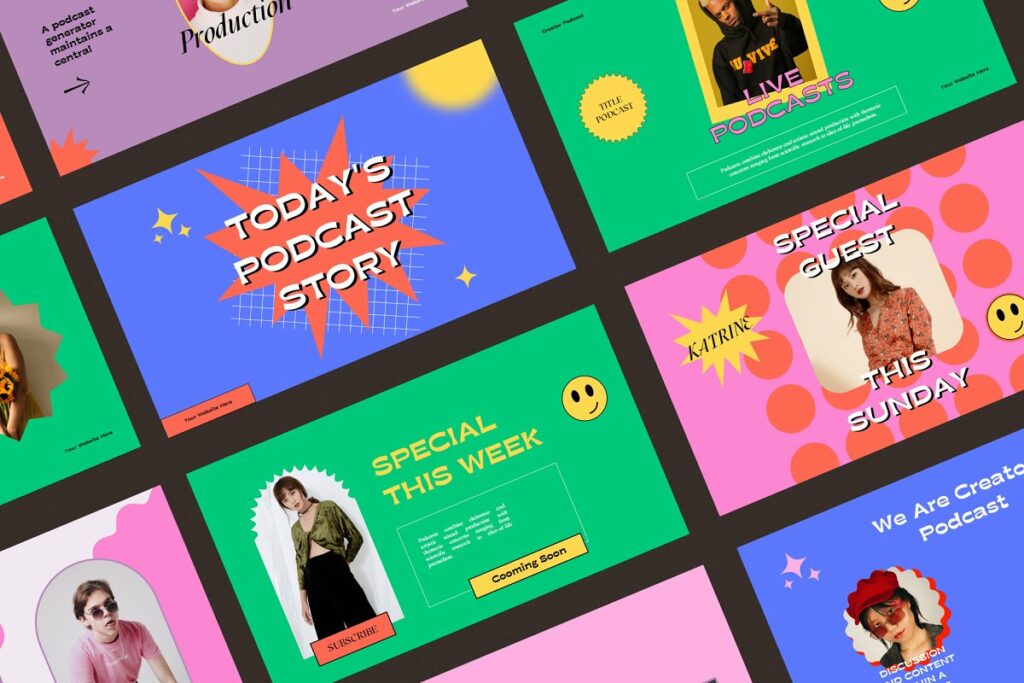 Podcast Powerpoint Template – MasterBundles