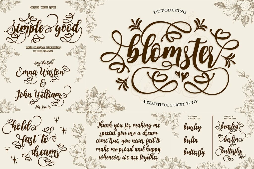 Wedding Collection Font Bundle – MasterBundles