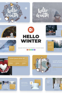 Hello Winter Powerpoint Template – MasterBundles