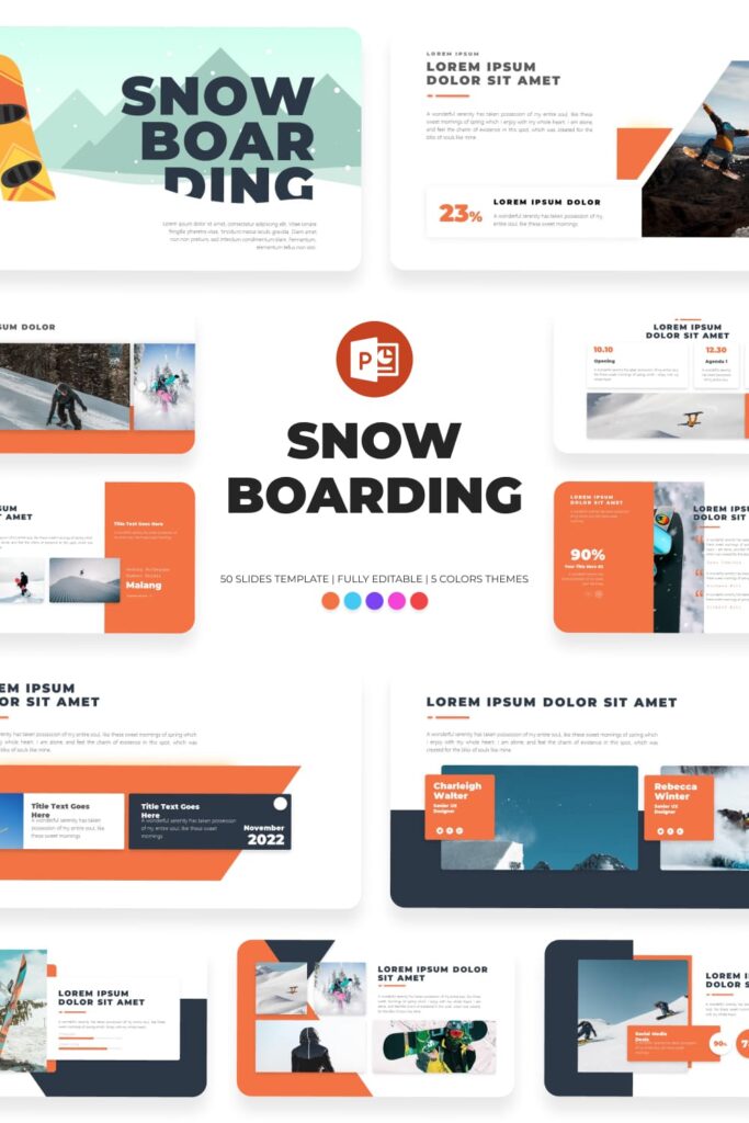 Snowboarding Powerpoint Template – MasterBundles