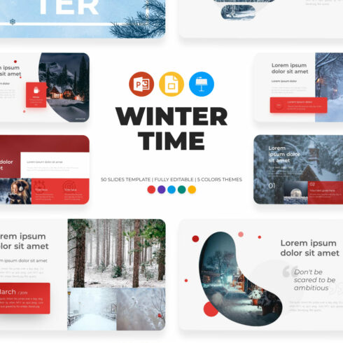 Huge Winter Presentation Bundle | Master Bundles