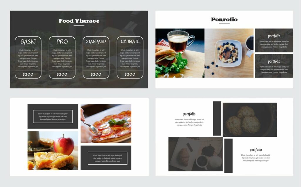 Food Vintage Powerpoint Template – MasterBundles