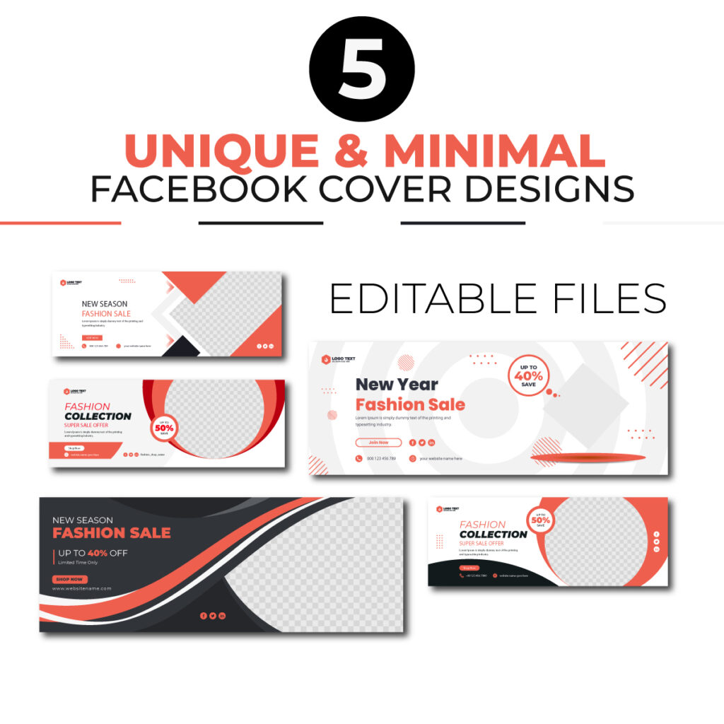 Modern Facebook Cover Design Template - MasterBundles