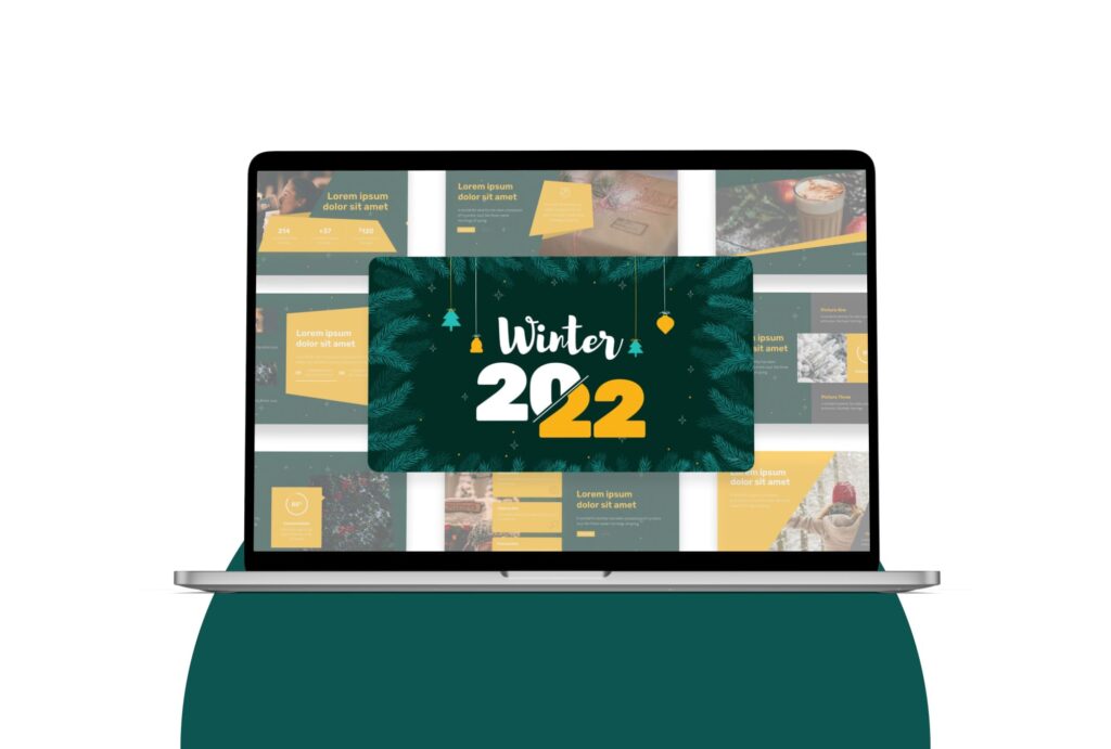 Winter Holidays Presentation Template – MasterBundles