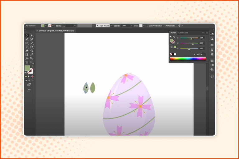 Drawing Easter Eggs In Adobe Illustrator Step By Step Tutorial Video