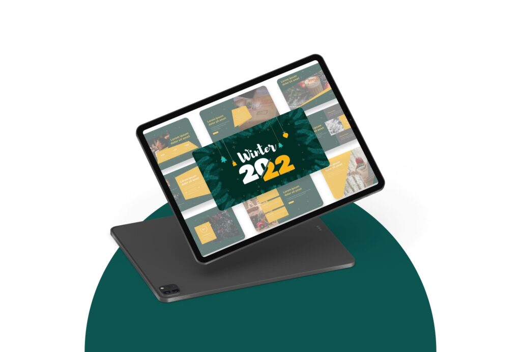 Winter Holidays Presentation Template – MasterBundles