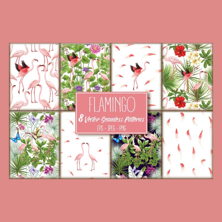 6 Spring Flowers Seamless Patterns – MasterBundles