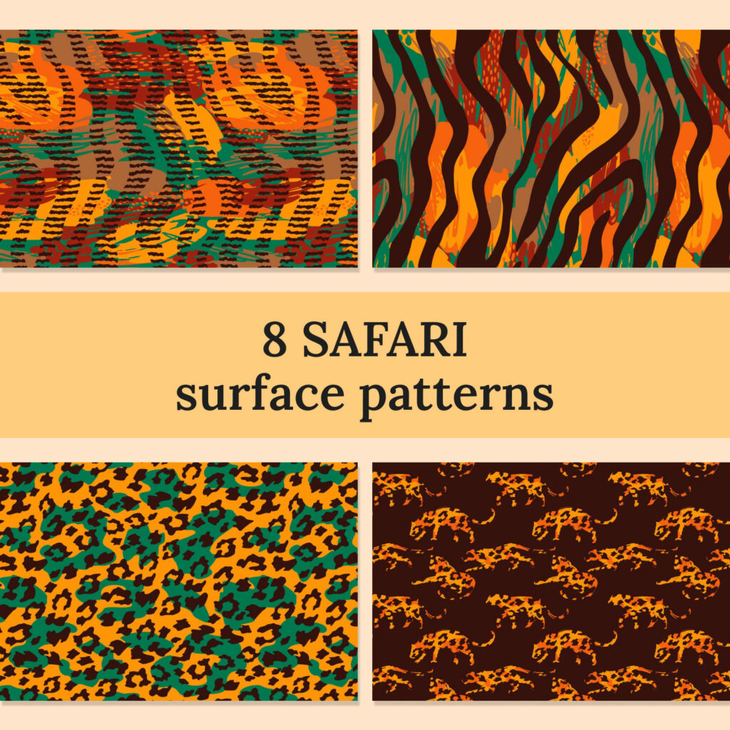 8 Safari Surface Patterns – MasterBundles