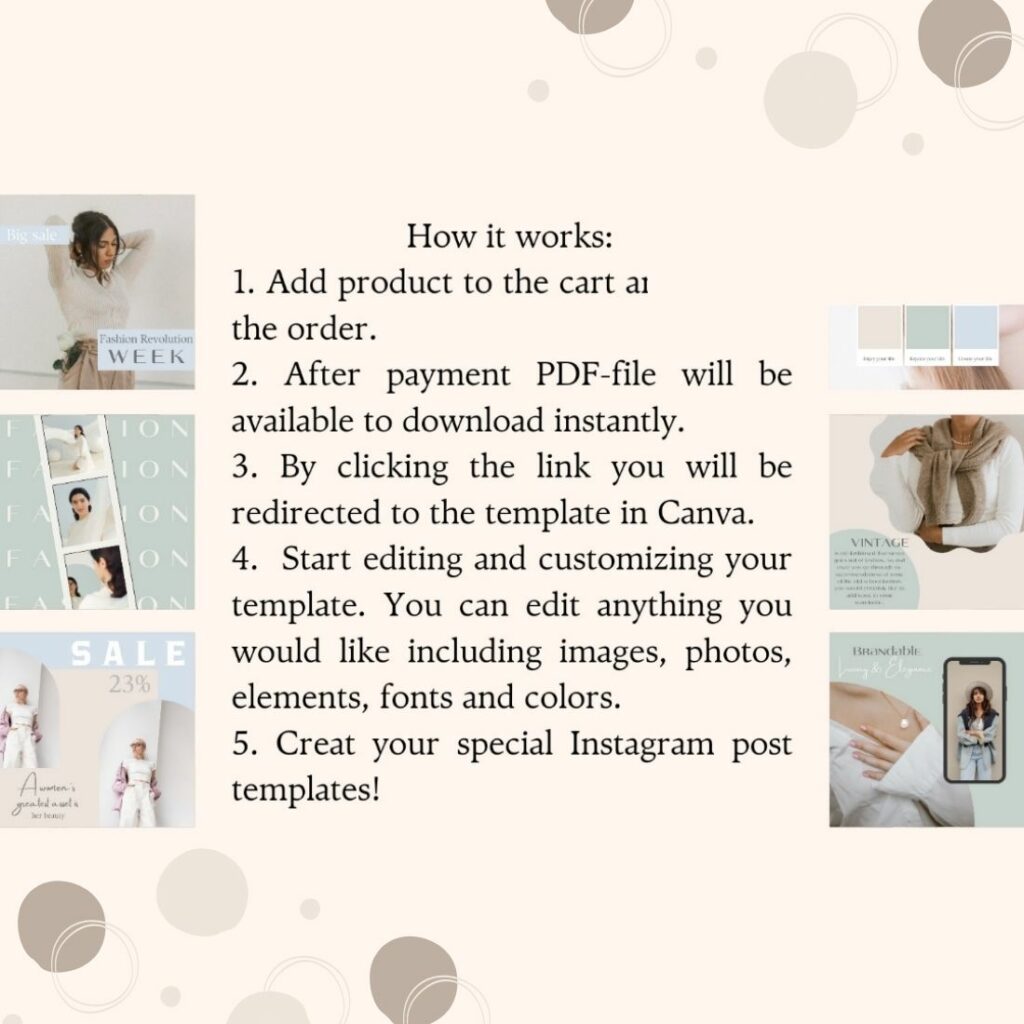 20 Boho Canva Instagram Templates | MasterBundles