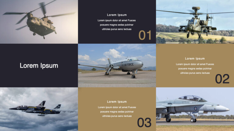 AirForce Presentation: 50 Slides PPTX, KEY, Google Slides – MasterBundles