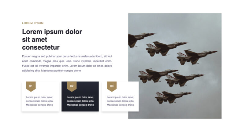 AirForce Presentation: 50 Slides PPTX, KEY, Google Slides – MasterBundles