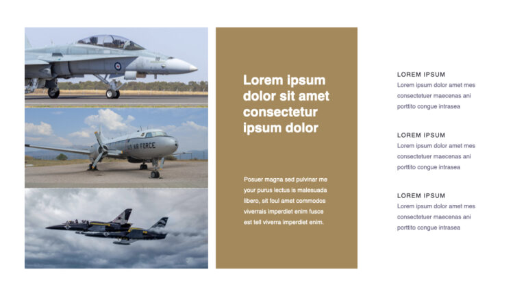 AirForce Presentation: 50 Slides PPTX, KEY, Google Slides – MasterBundles