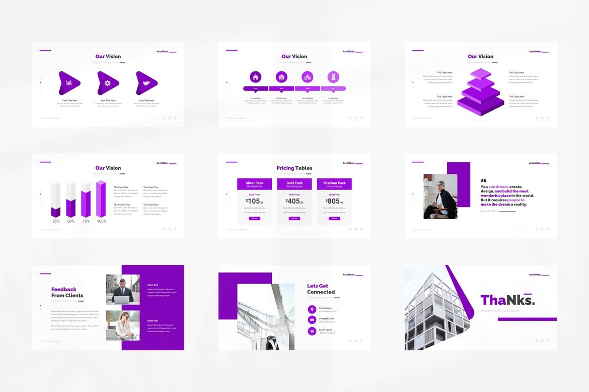 ArchiMan Architecture - PowerPoint | Master Bundles