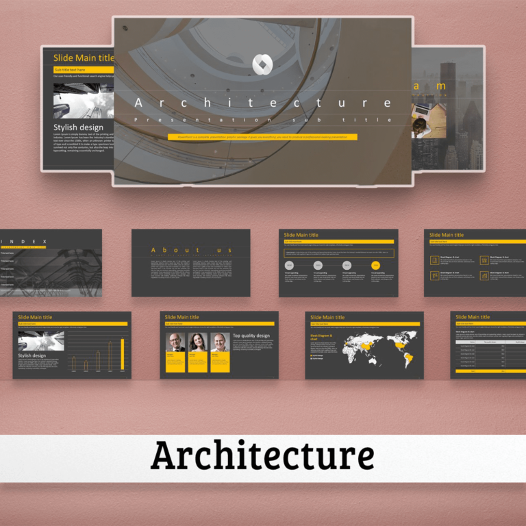 Architecture PPT Template – MasterBundles