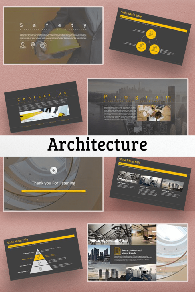 Architecture PPT Template – MasterBundles