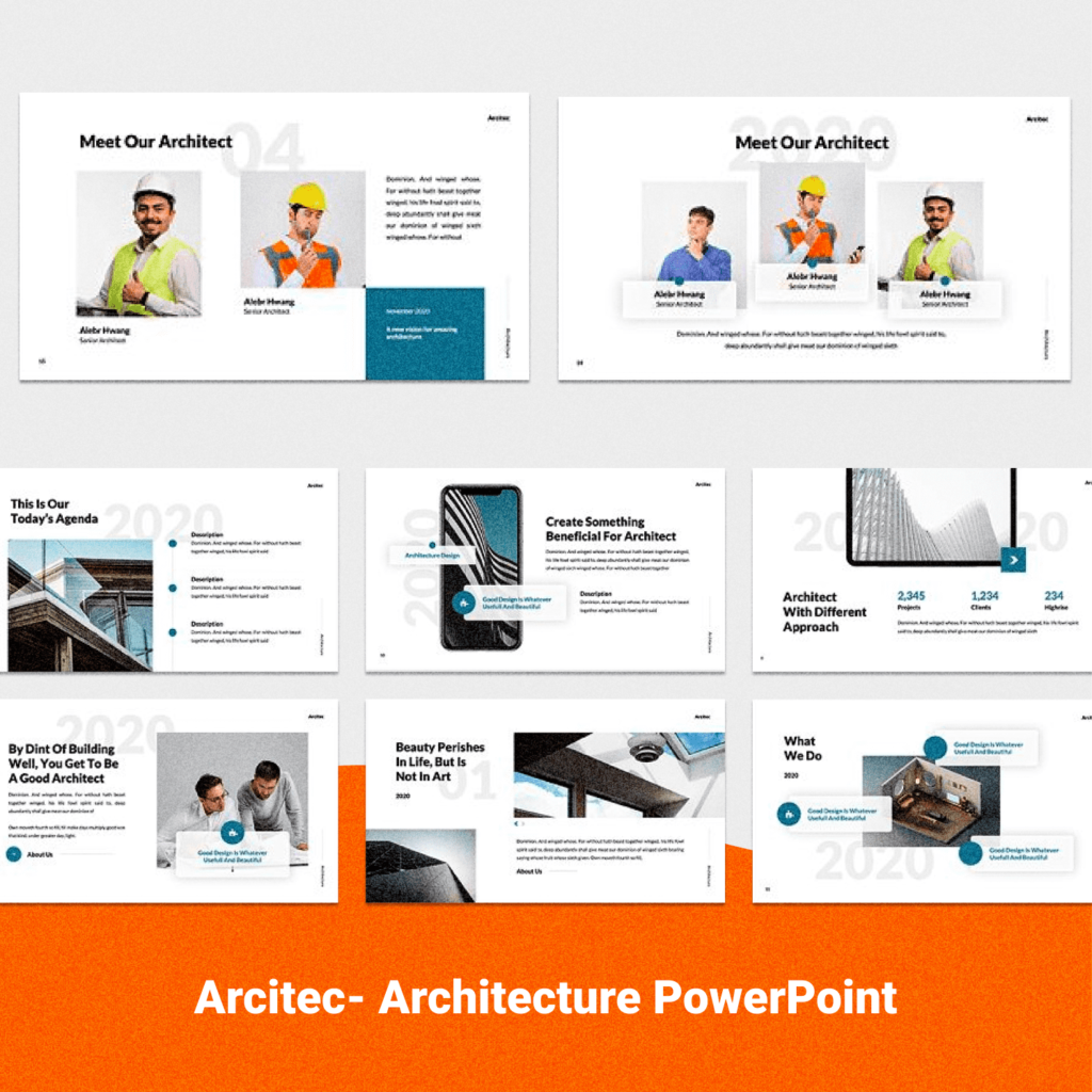 Arcitec - Simple Architecture PowerPoint – MasterBundles